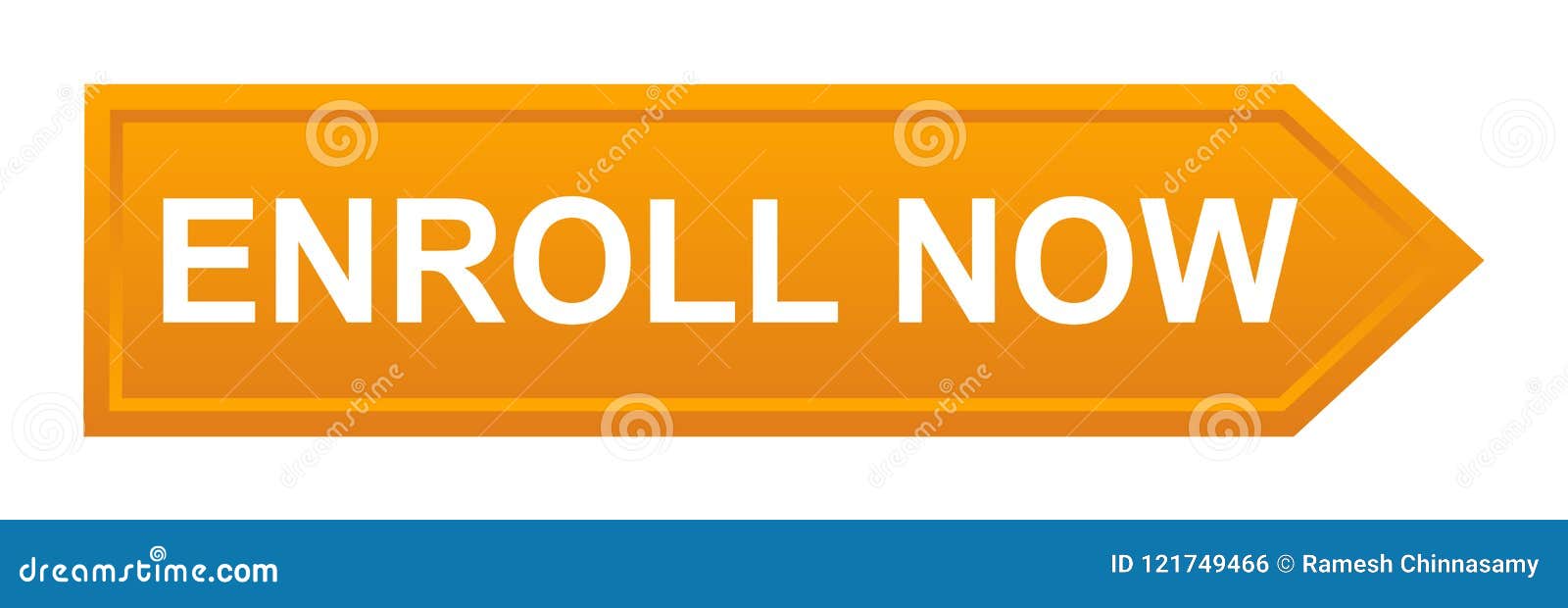 Enroll now button stock vector. Illustration of button - 121749466