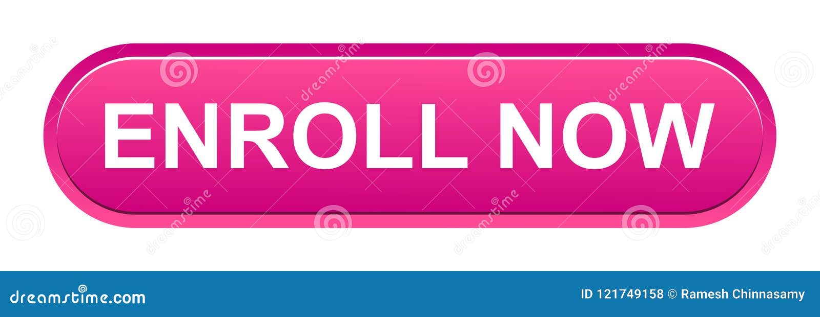 Enroll now button stock vector. Illustration of business - 121749158