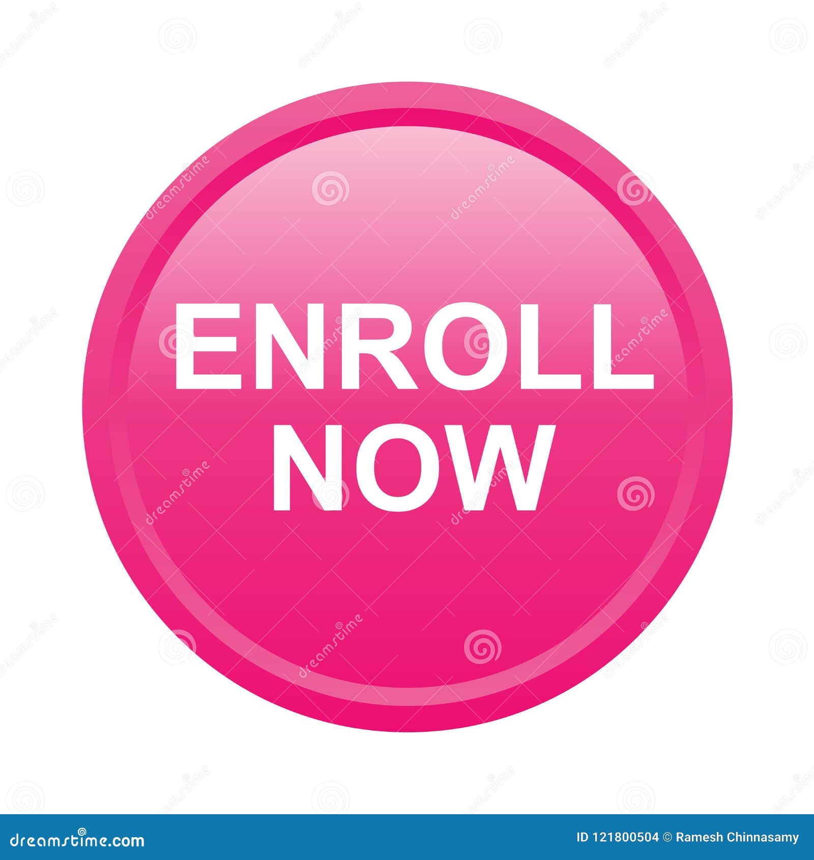 Enroll now button stock vector. Illustration of communication - 121800504