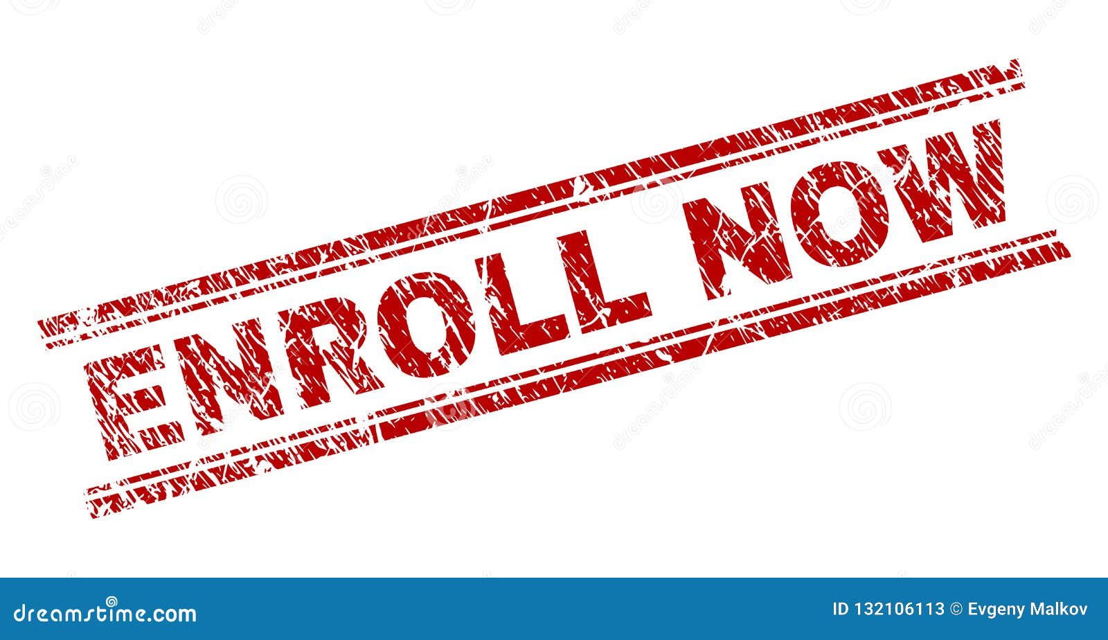 Scratched Textured ENROLL NOW Stamp Seal Stock Vector - Illustration of ...