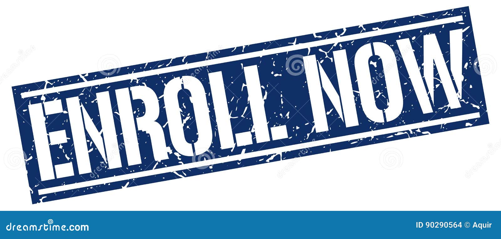 Enroll Now Red Square Sticker Cartoon Vector | CartoonDealer.com #90099399