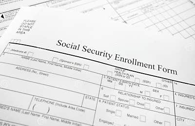 Enrollment form stock image. Image of social, medical - 32852799
