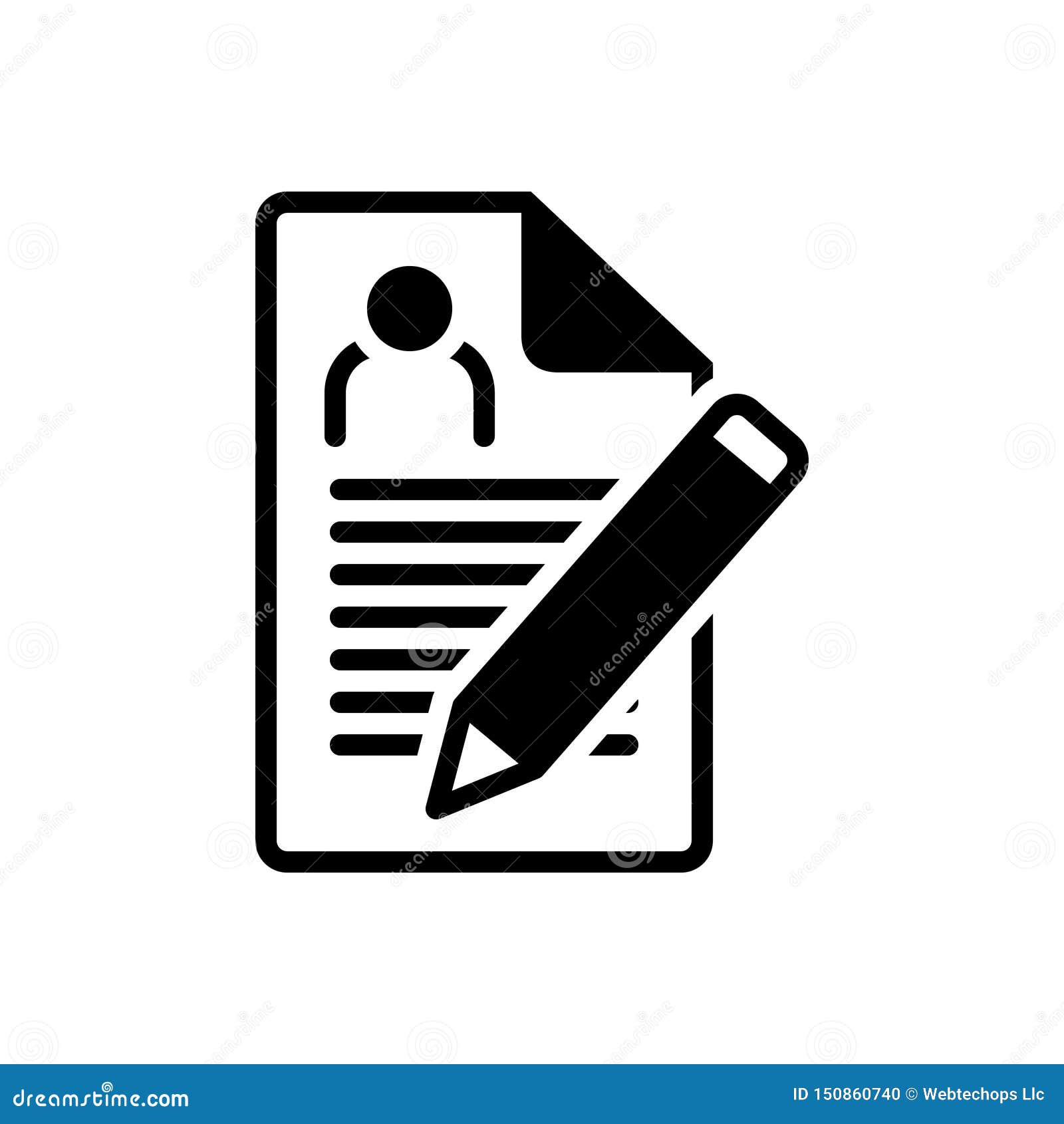 Black Solid Icon for Enrollment, Nomination and Recruitment Stock ...