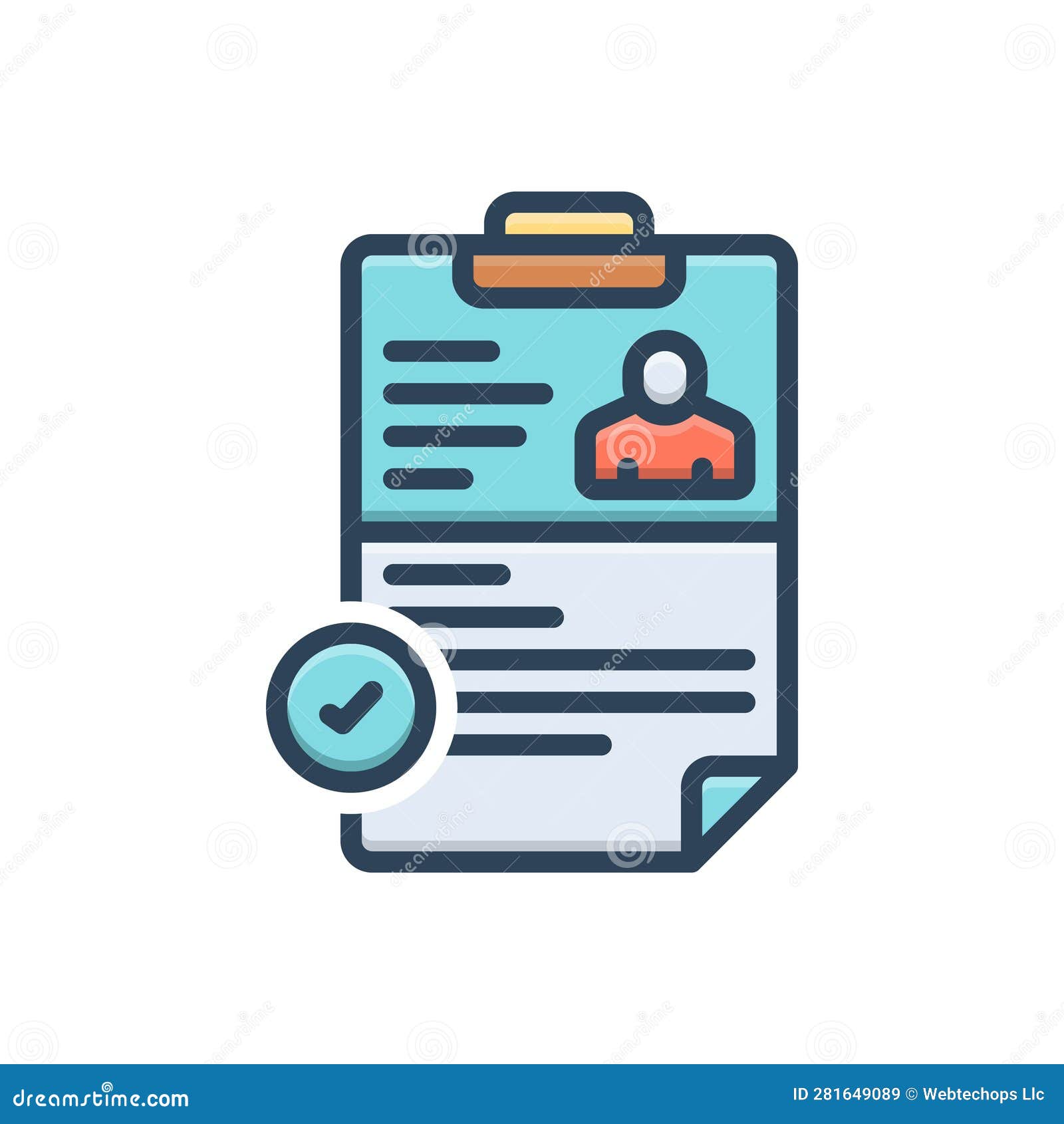 Color Illustration Icon for Enrollment, Nomination and Apply Stock ...