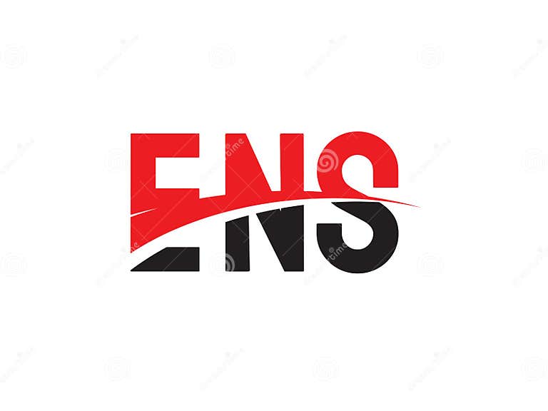 ENS Letter Initial Logo Design Vector Illustration Stock Vector ...