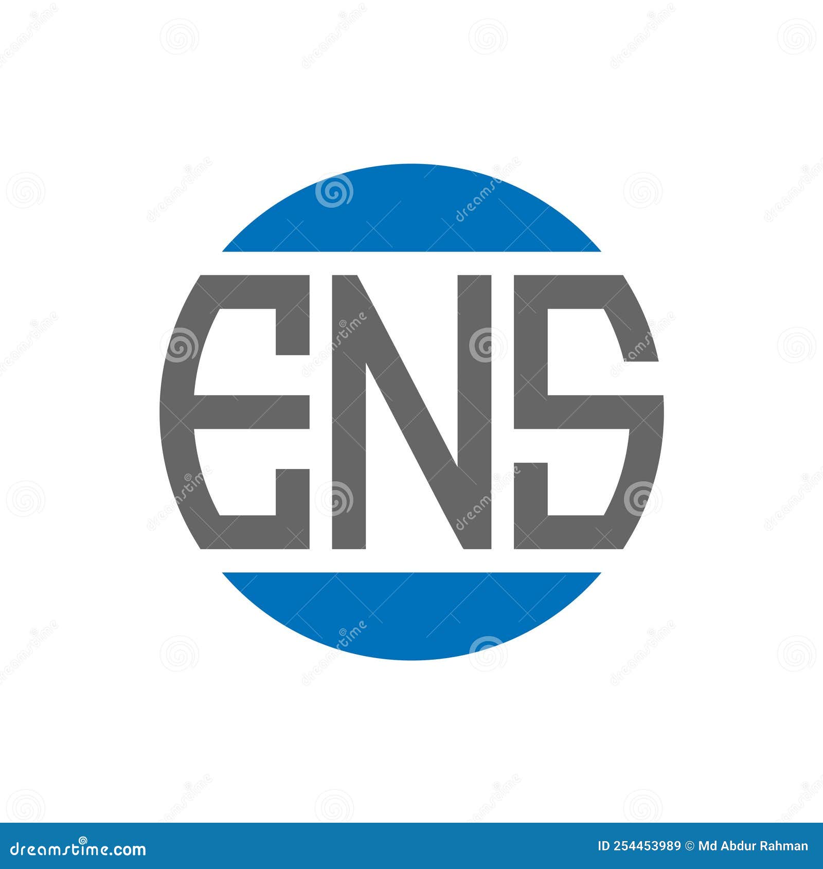 ENS Letter Logo Design on White Background. ENS Creative Initials ...