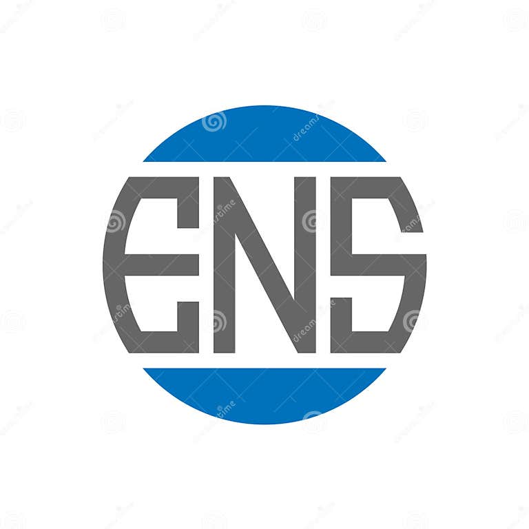 ENS Letter Logo Design on White Background. ENS Creative Initials ...