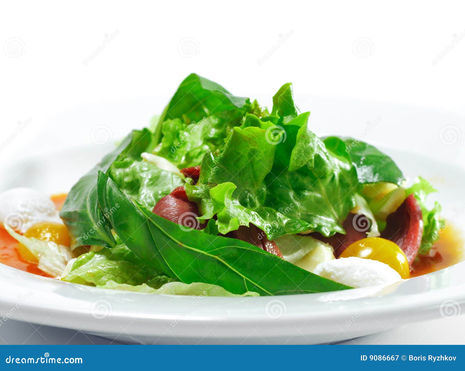 Ensalada Con El Pecho De Pato Smoke-cured Imagen de archivo - Imagen de ...