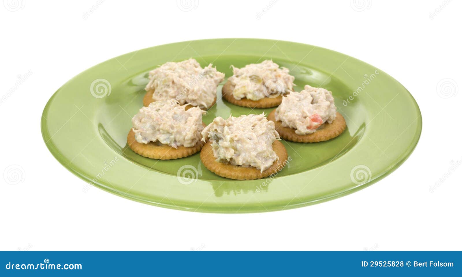 Ensalada De Atún En Las Galletas Foto de archivo - Imagen de redondo ...