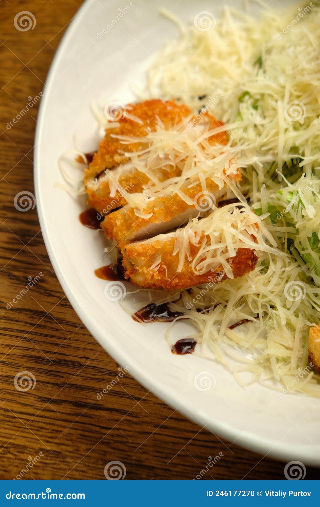 Ensalada de cesar foto de archivo. Imagen de foto, cremoso - 246177270