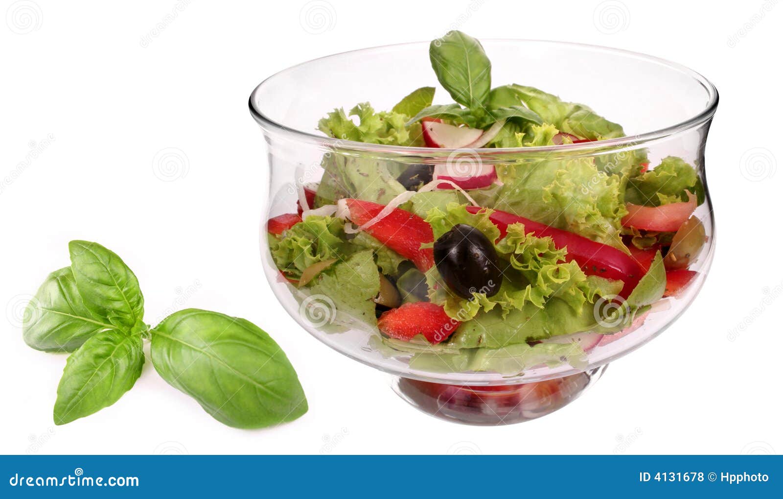 Ensalada En Tazón De Fuente Foto de archivo - Imagen de salud ...