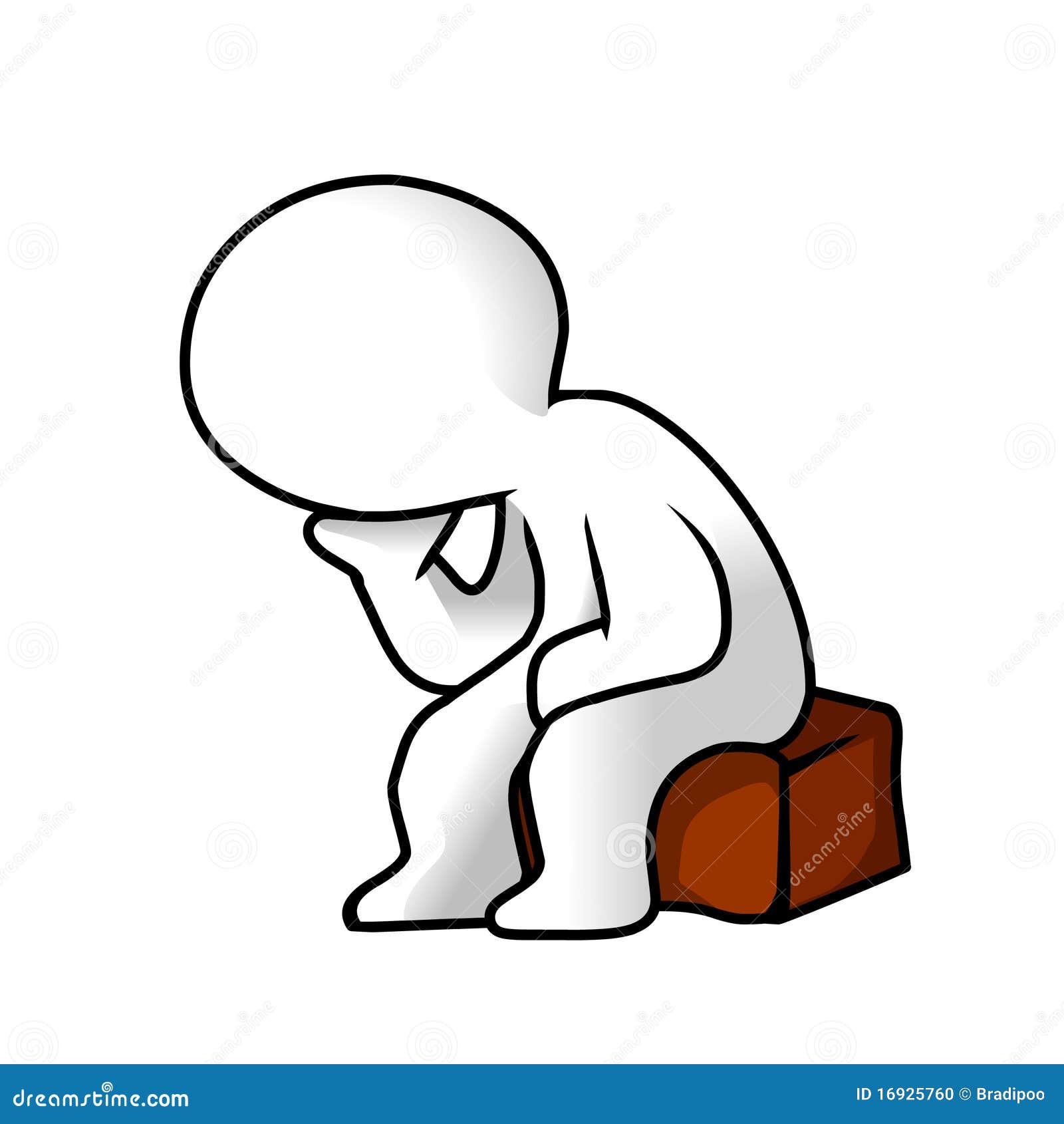 Ensam man stock illustrationer. Illustration av dramatiskt - 16925760