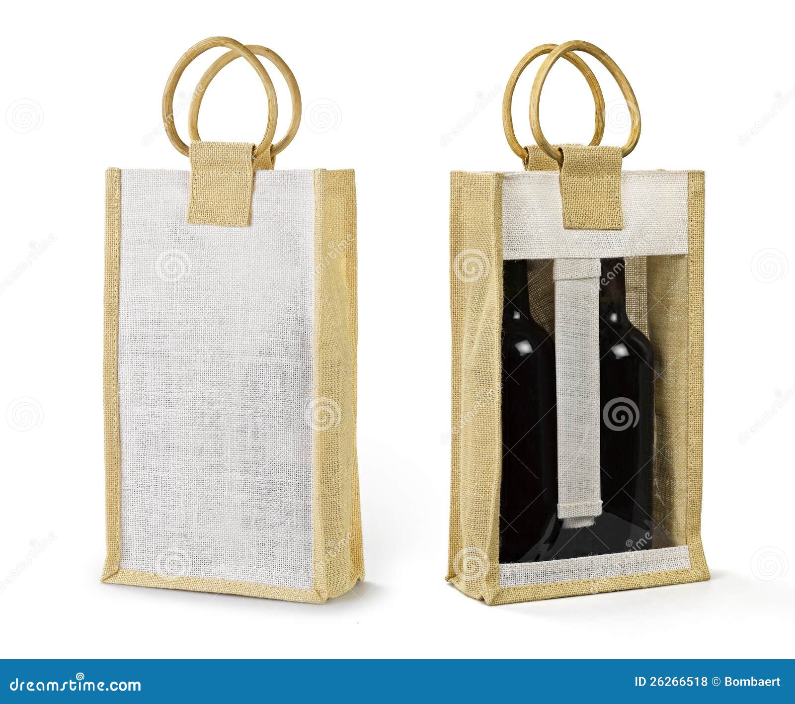 Ensaque Para O Frasco De Vinho Foto de Stock - Imagem de estar, marrom ...