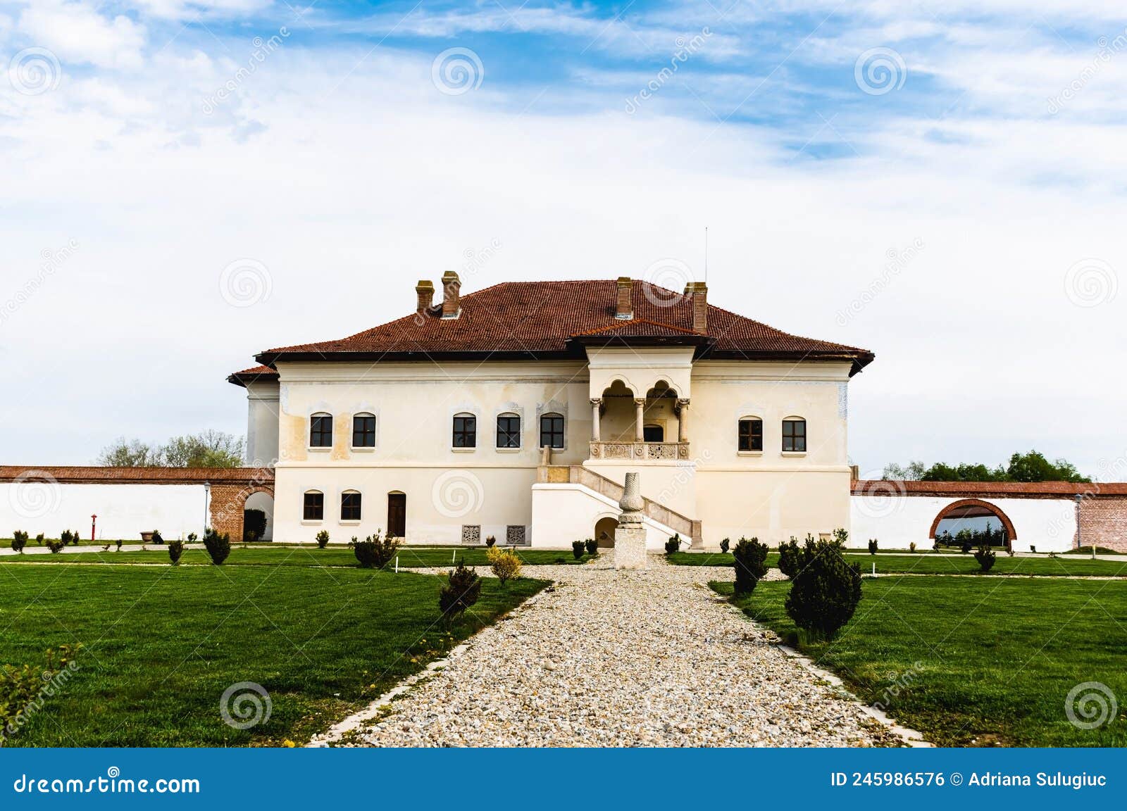 The Ensemble Of The Brancovenesc Palace From Potlogi Editorial Image ...