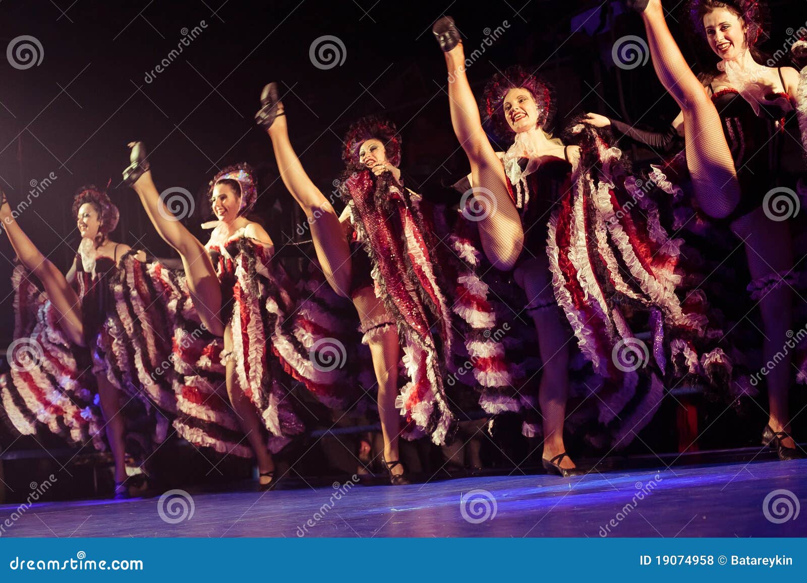 Ensemble cabaret editorial stock photo. Image of females - 19074958