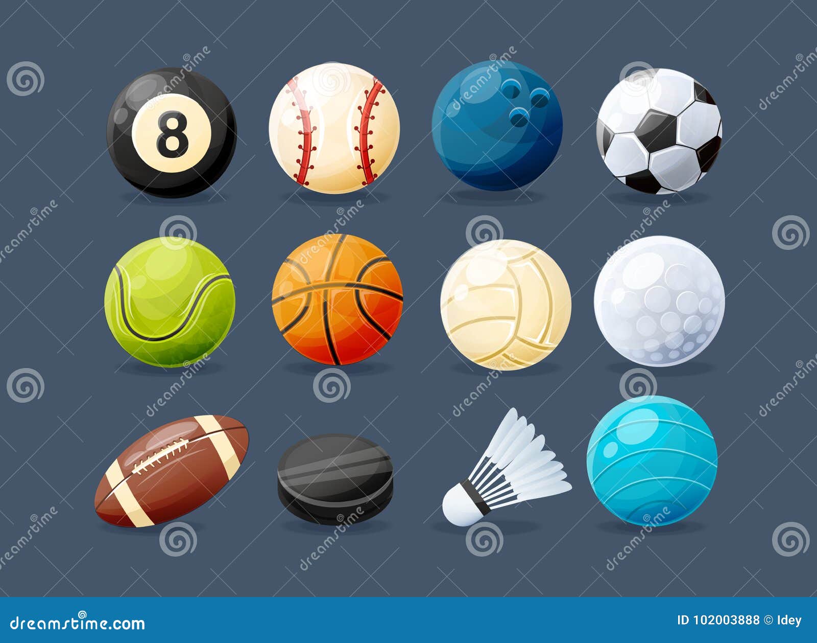 Ensemble D'article De Sport Moderne Des Types De Differents De Sports ...