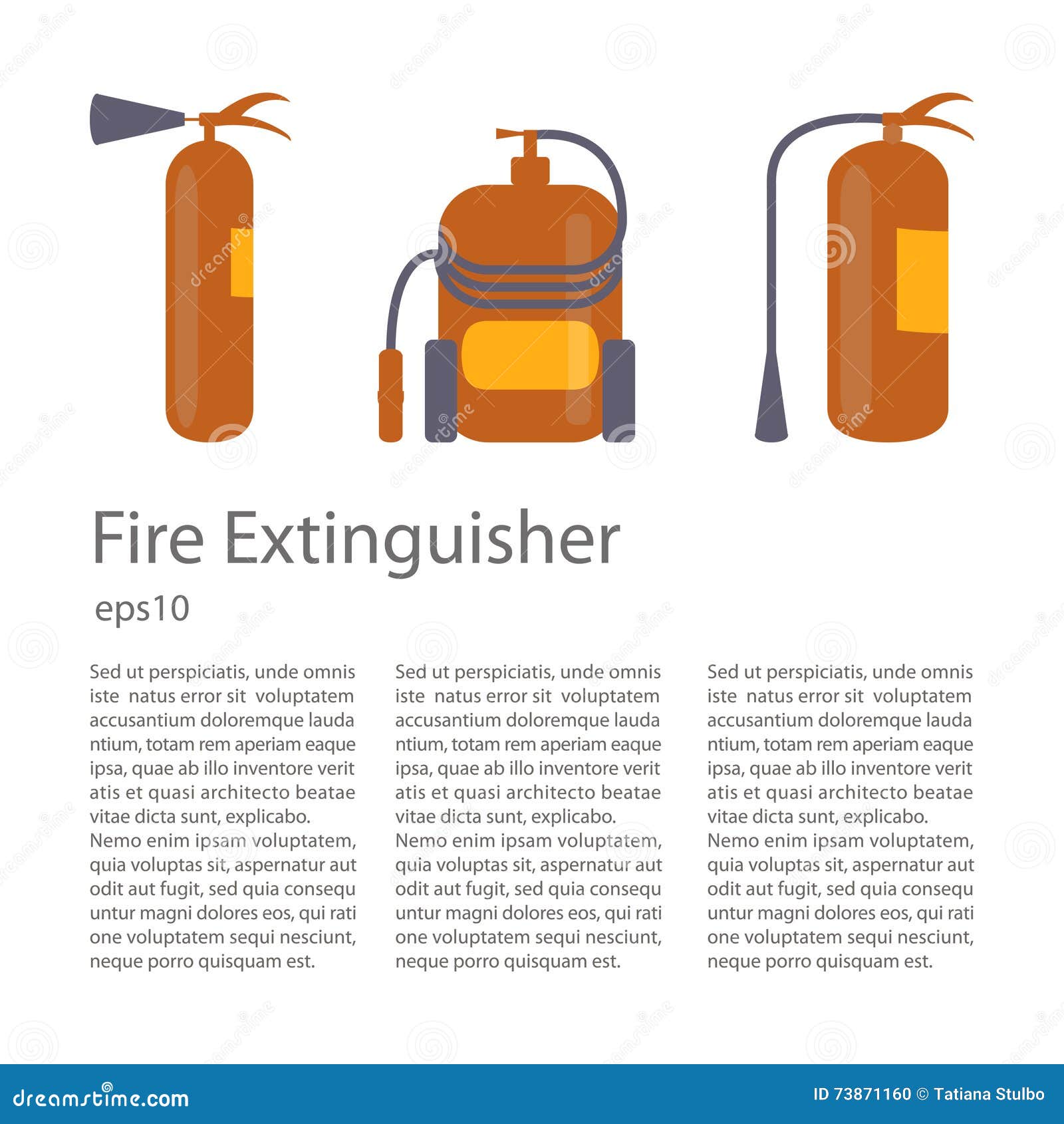 Ensemble d'extincteur illustration de vecteur. Illustration du chaud ...
