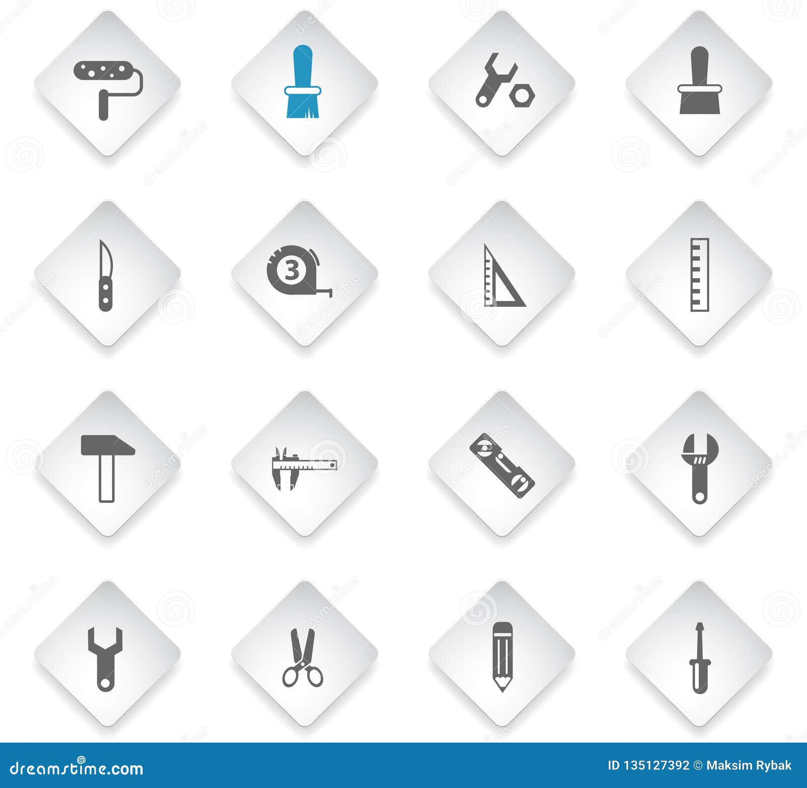 Ensemble D'icône D'outils De Travail Illustration de Vecteur ...
