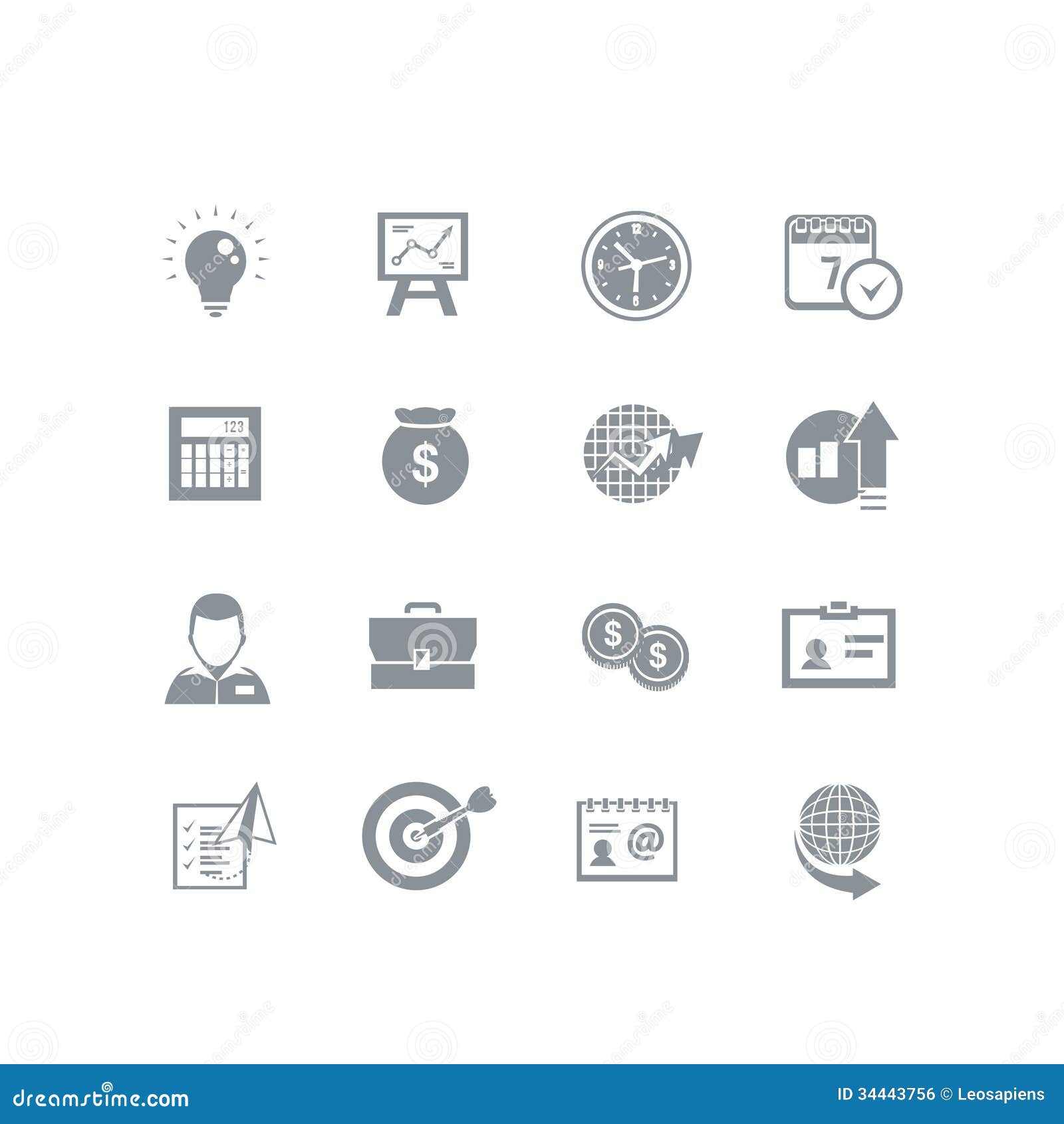 Ensemble D'icône D'affaires Illustration de Vecteur - Illustration du ...