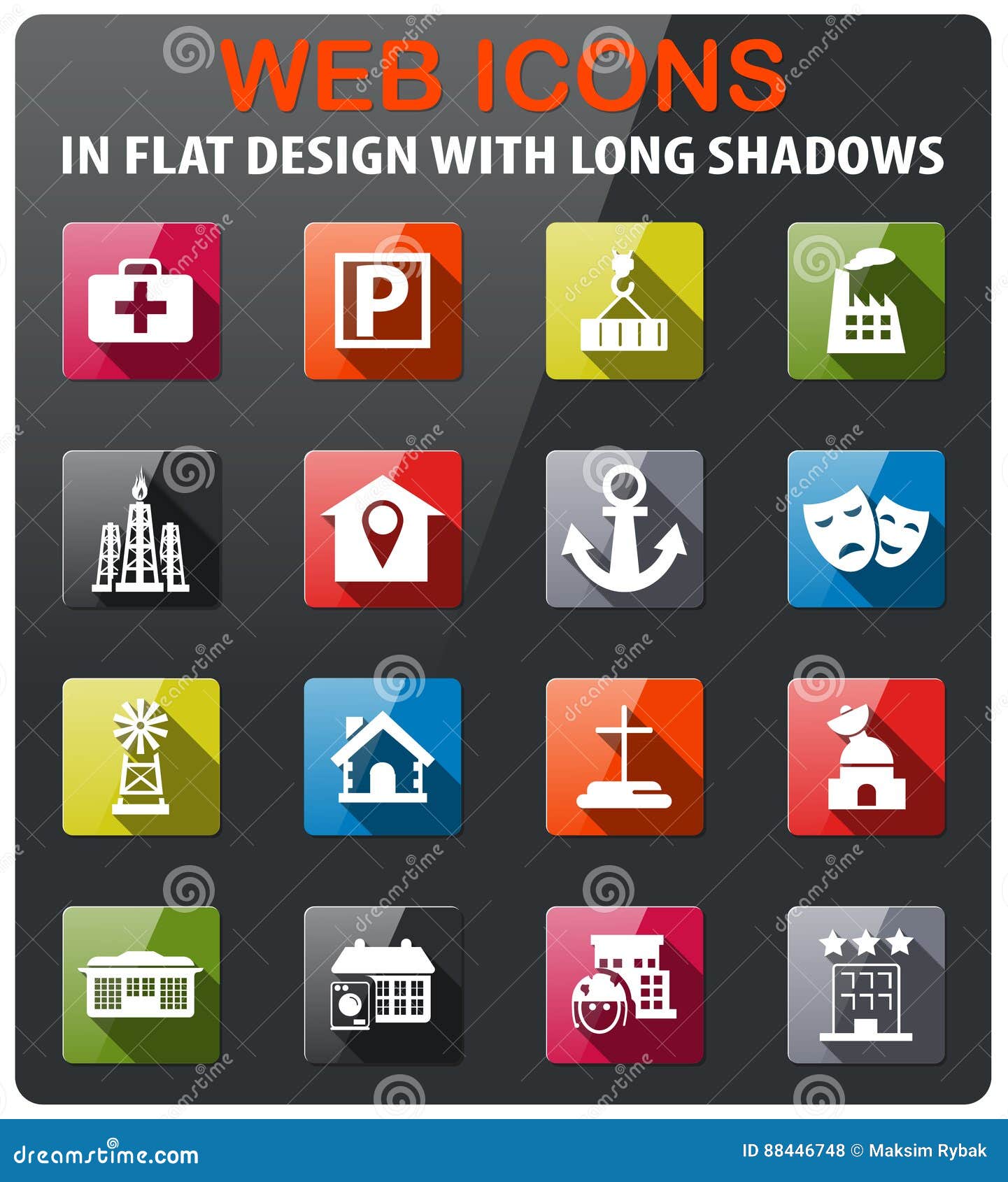 Ensemble D'icône D'infrastructure Illustration Stock - Illustration du ...