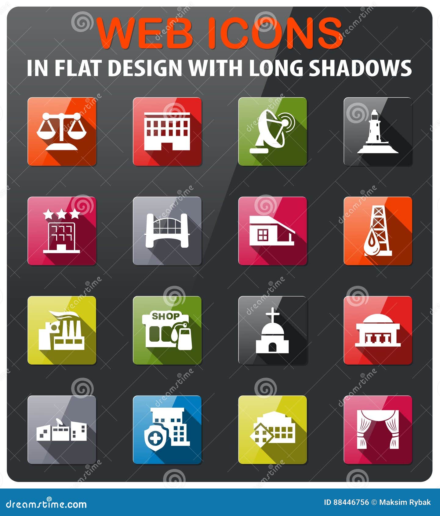 Ensemble D'icône D'infrastructure Illustration Stock - Illustration du ...
