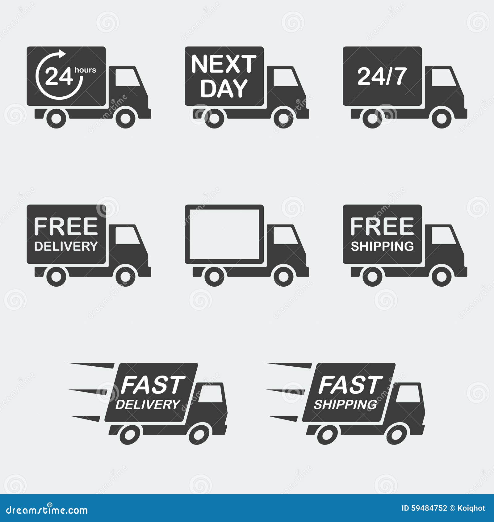 Ensemble D'icône De La Livraison Illustration de Vecteur - Illustration ...