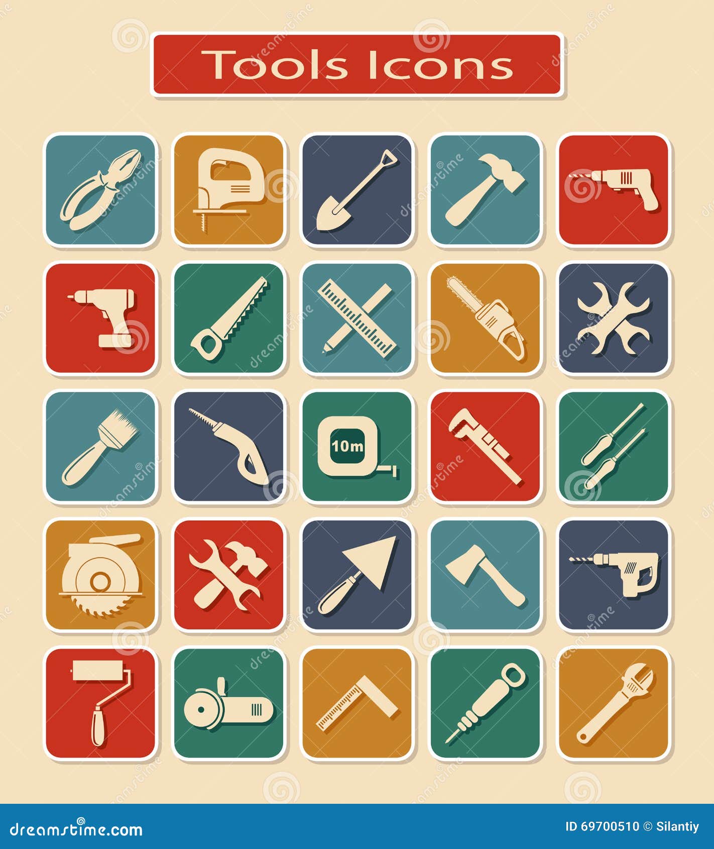 Ensemble d'icônes d'outils illustration de vecteur. Illustration of ...