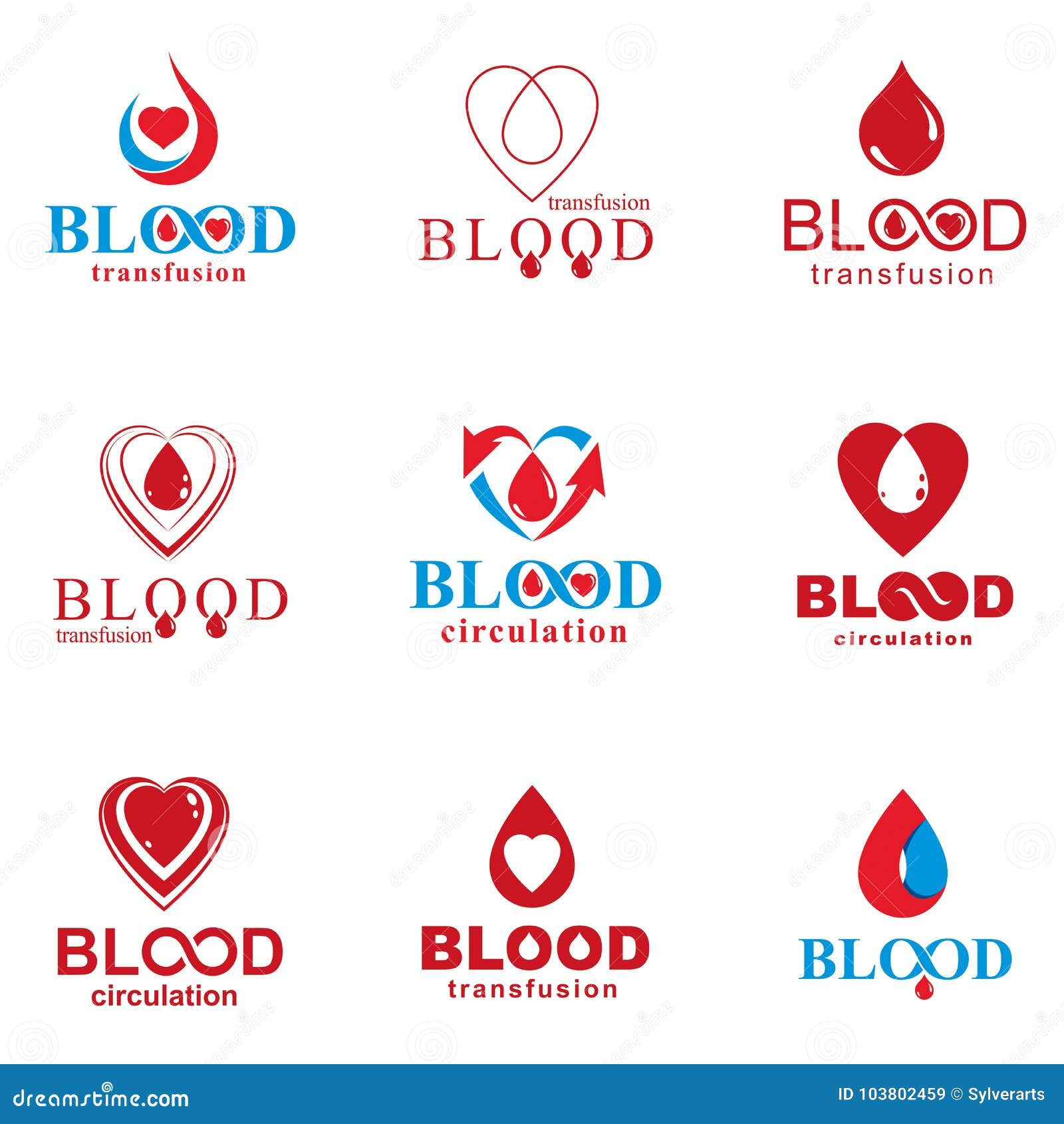 Ensemble D'illustrations Conceptuelles De Don Du Sang De Vecteur ...