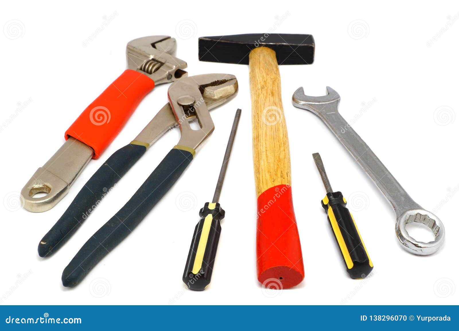 Ensemble D'outils, Beaucoup D'outils D'isolement Sur Le Fond Blanc ...