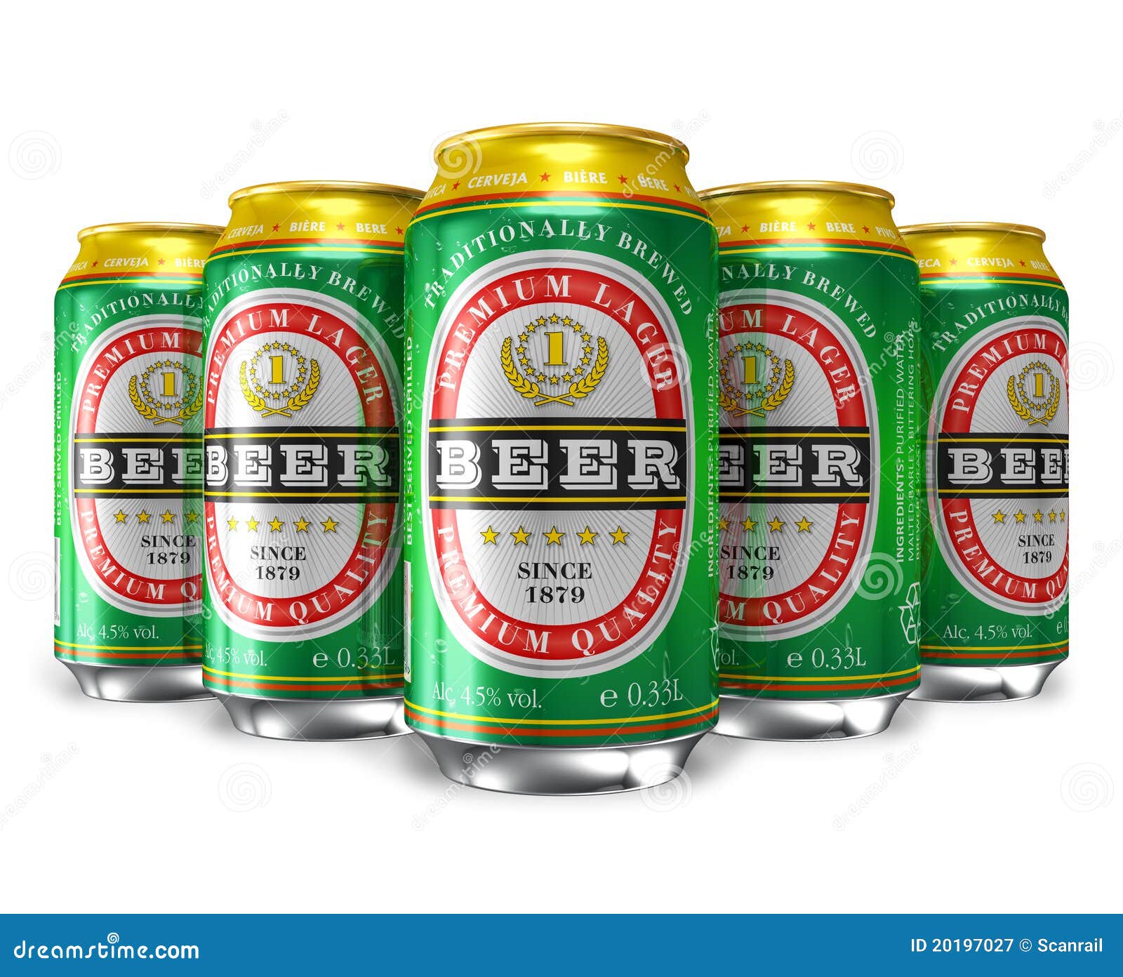 Ensemble De Bidons De Bière Illustration Stock - Illustration of bière ...