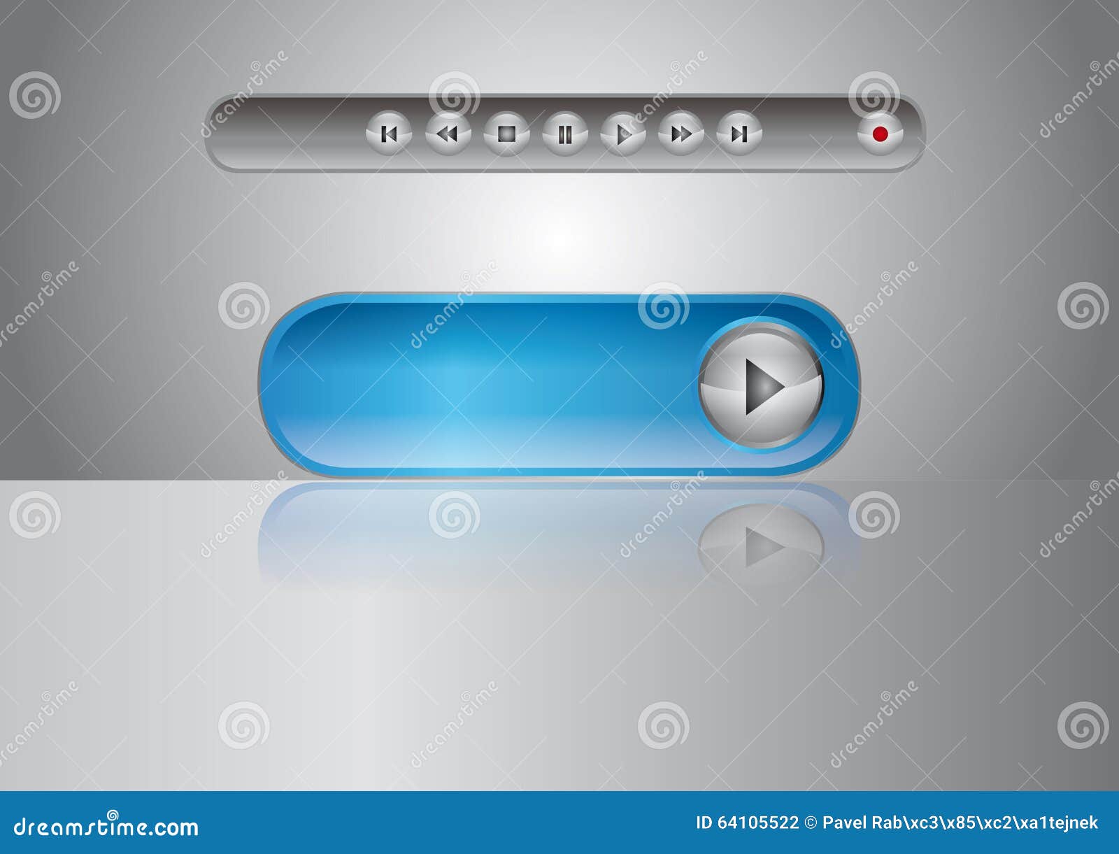 Ensemble De Bouton De Musique Illustration de Vecteur - Illustration du ...