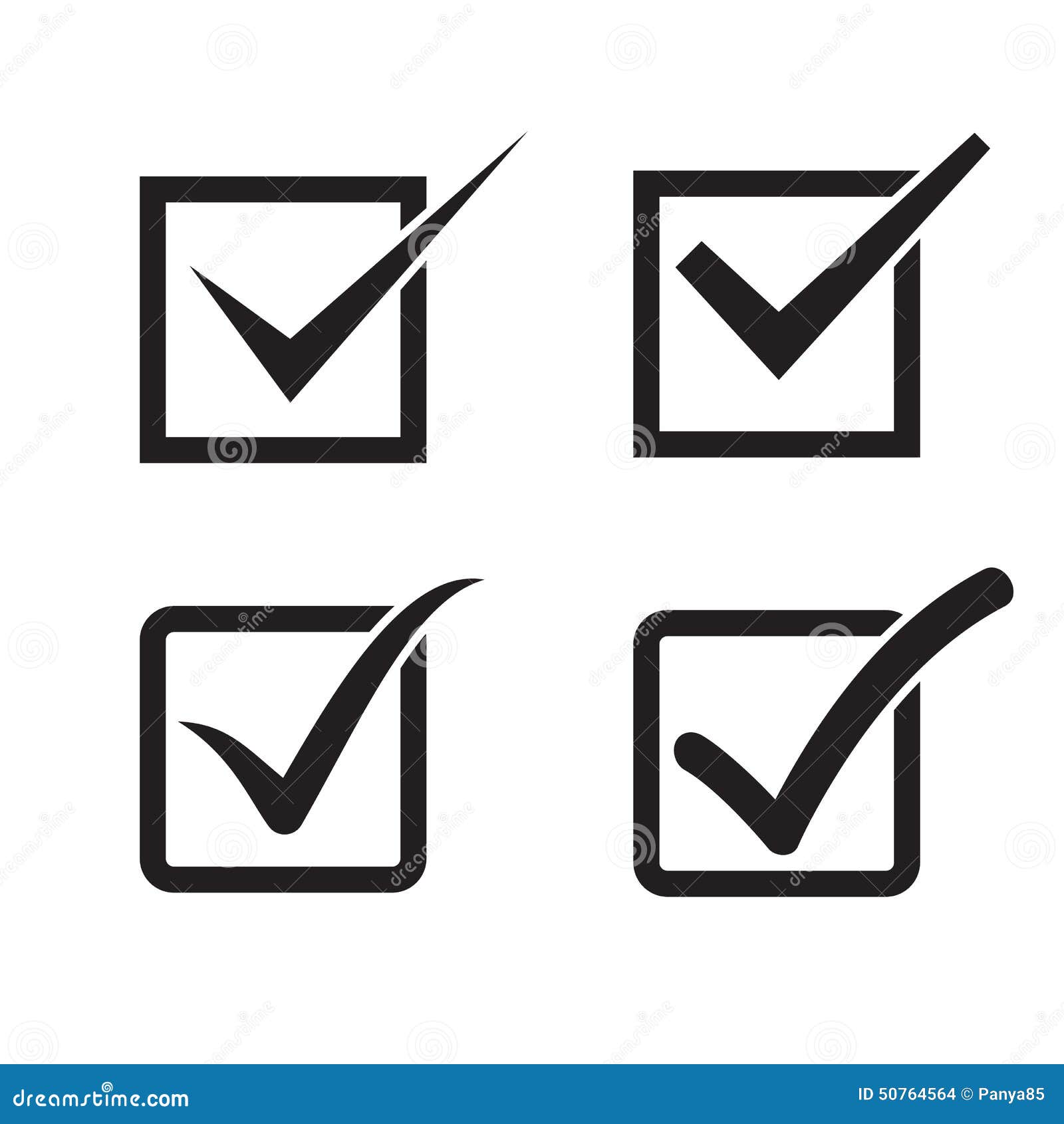 Ensemble De Coche, Case à Cocher Illustration de Vecteur - Illustration ...