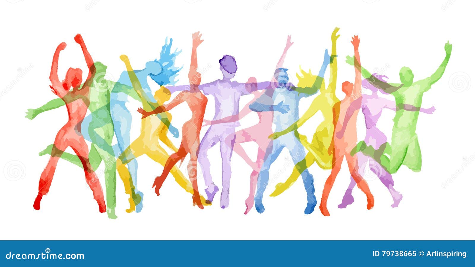 Ensemble De Danse D'aquarelle Illustration de Vecteur - Illustration du ...