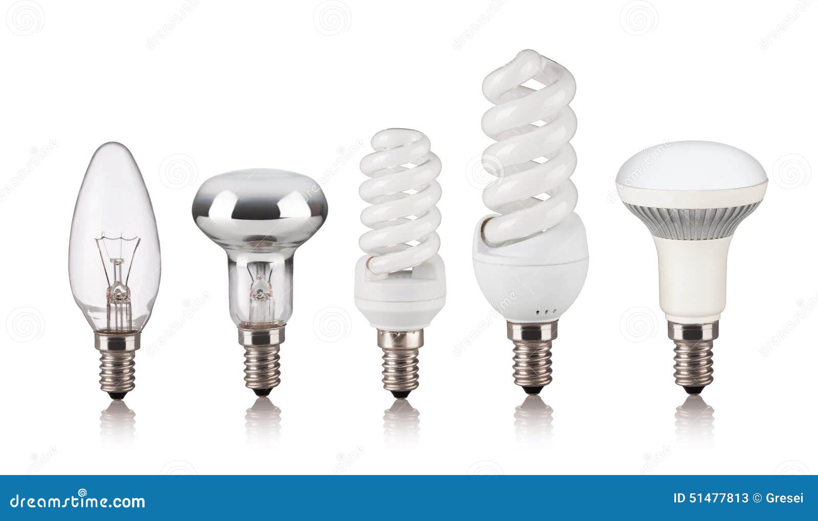 Ensemble De Différentes Ampoules Image stock - Image du électrique ...