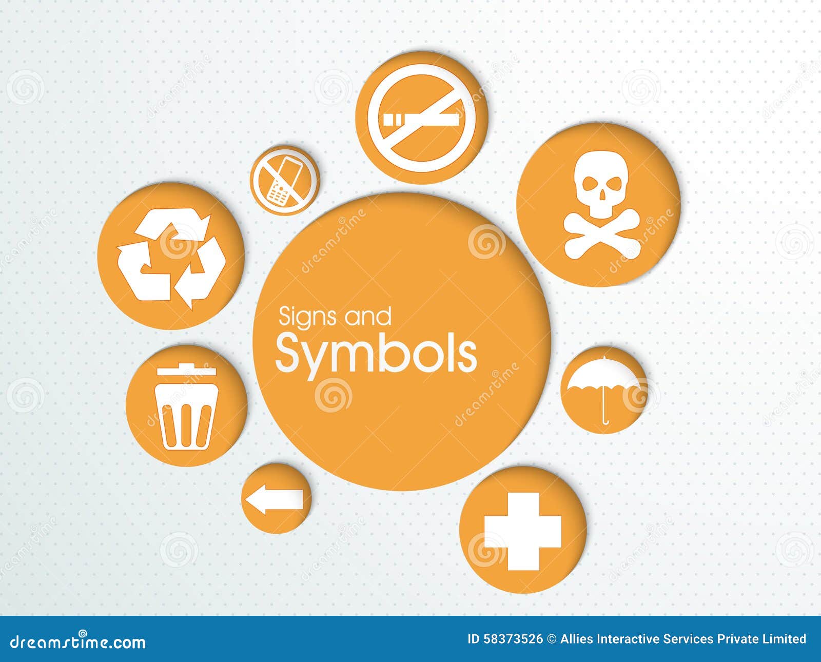 Ensemble De Divers Signes Et Symboles Illustration Stock - Illustration ...
