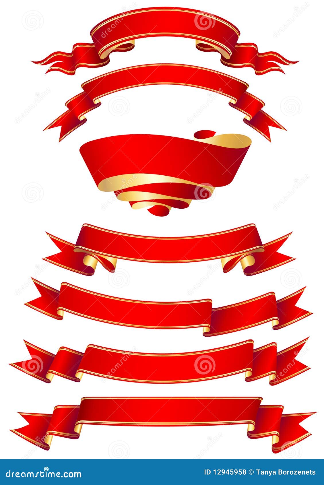 Ensemble De Drapeaux Rouges Illustration de Vecteur - Illustration du ...