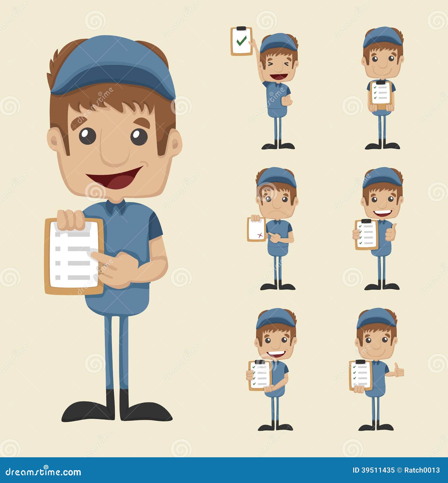 Ensemble de facteur illustration de vecteur. Illustration du beau ...