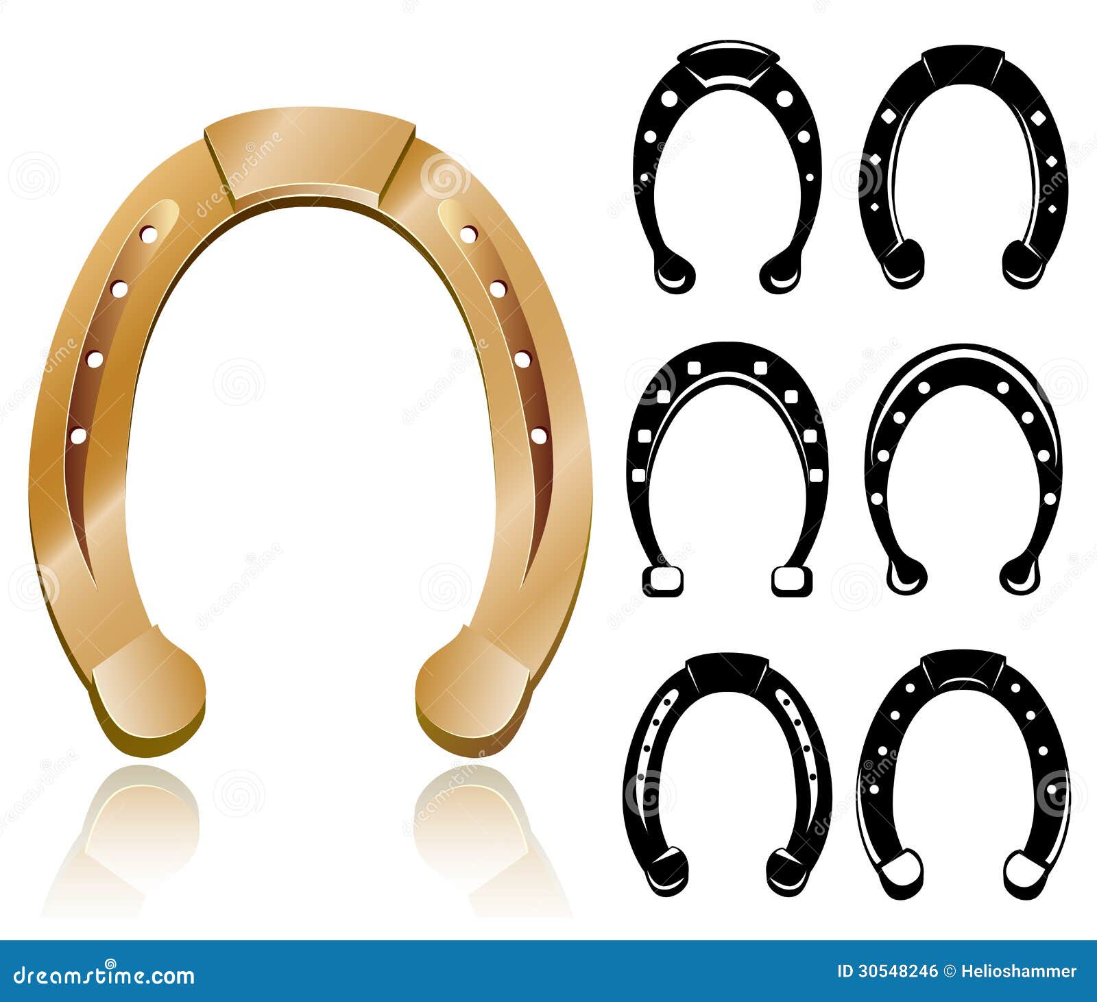 Ensemble De Fer à Cheval Image libre de droits - Image: 30548246