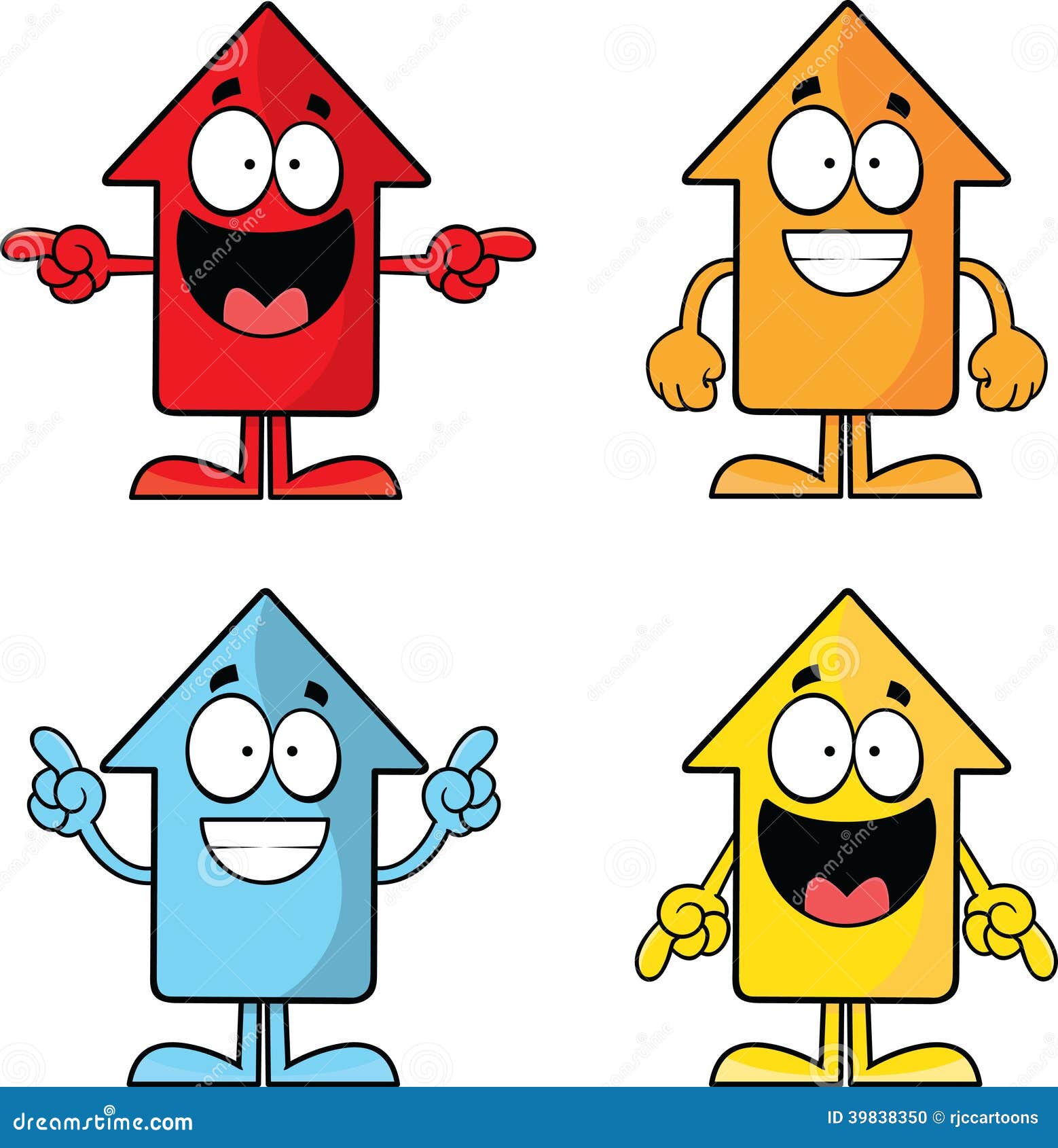 Ensemble De Flèches Drôles De Bande Dessinée Illustration de Vecteur ...