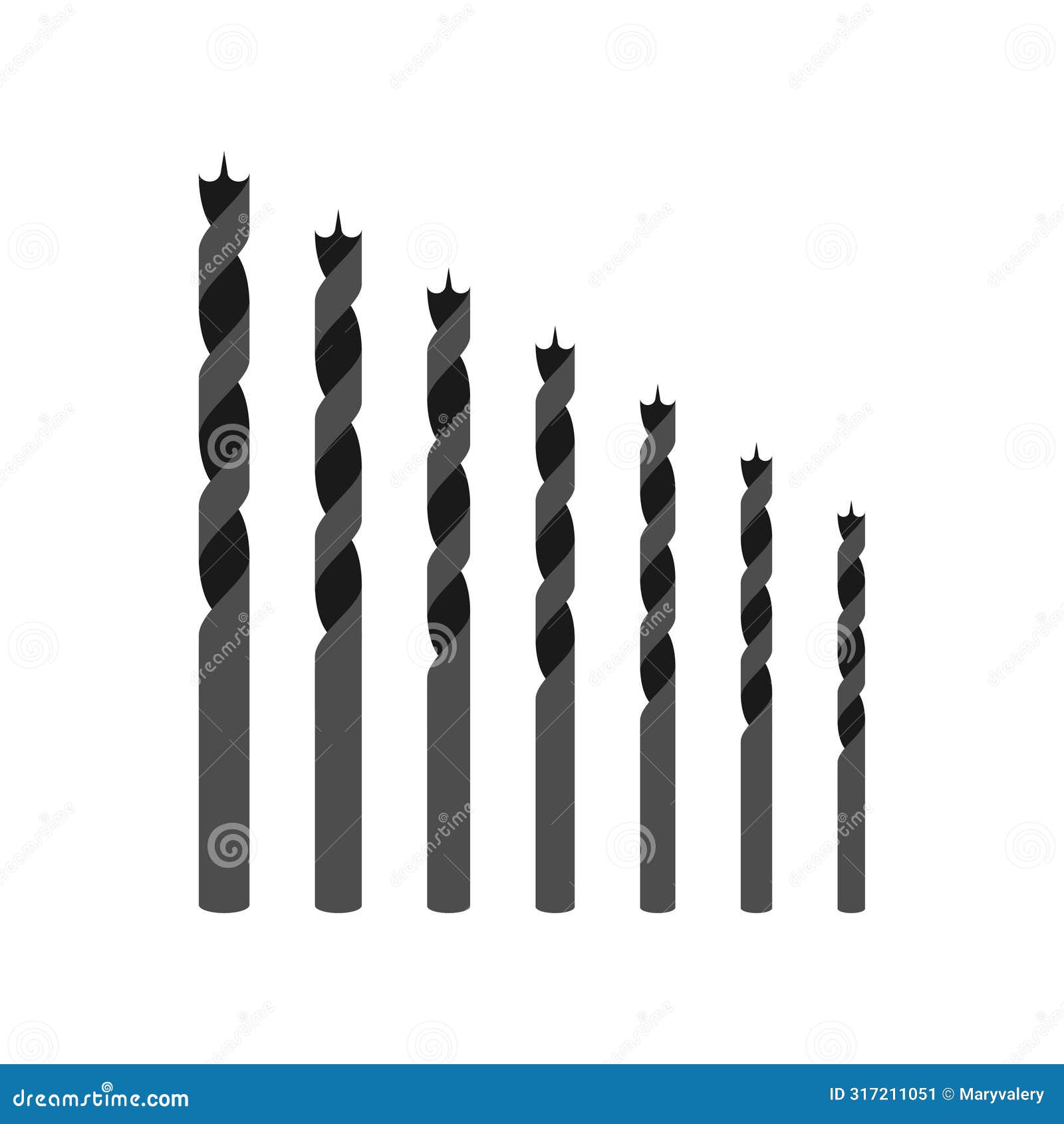 Ensemble De Forages En Bois. Illustration Vectorielle Illustration de ...