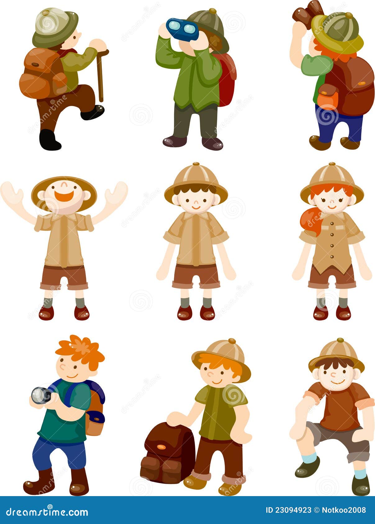 Ensemble De Gens D'aventurier Illustration de Vecteur - Illustration du ...