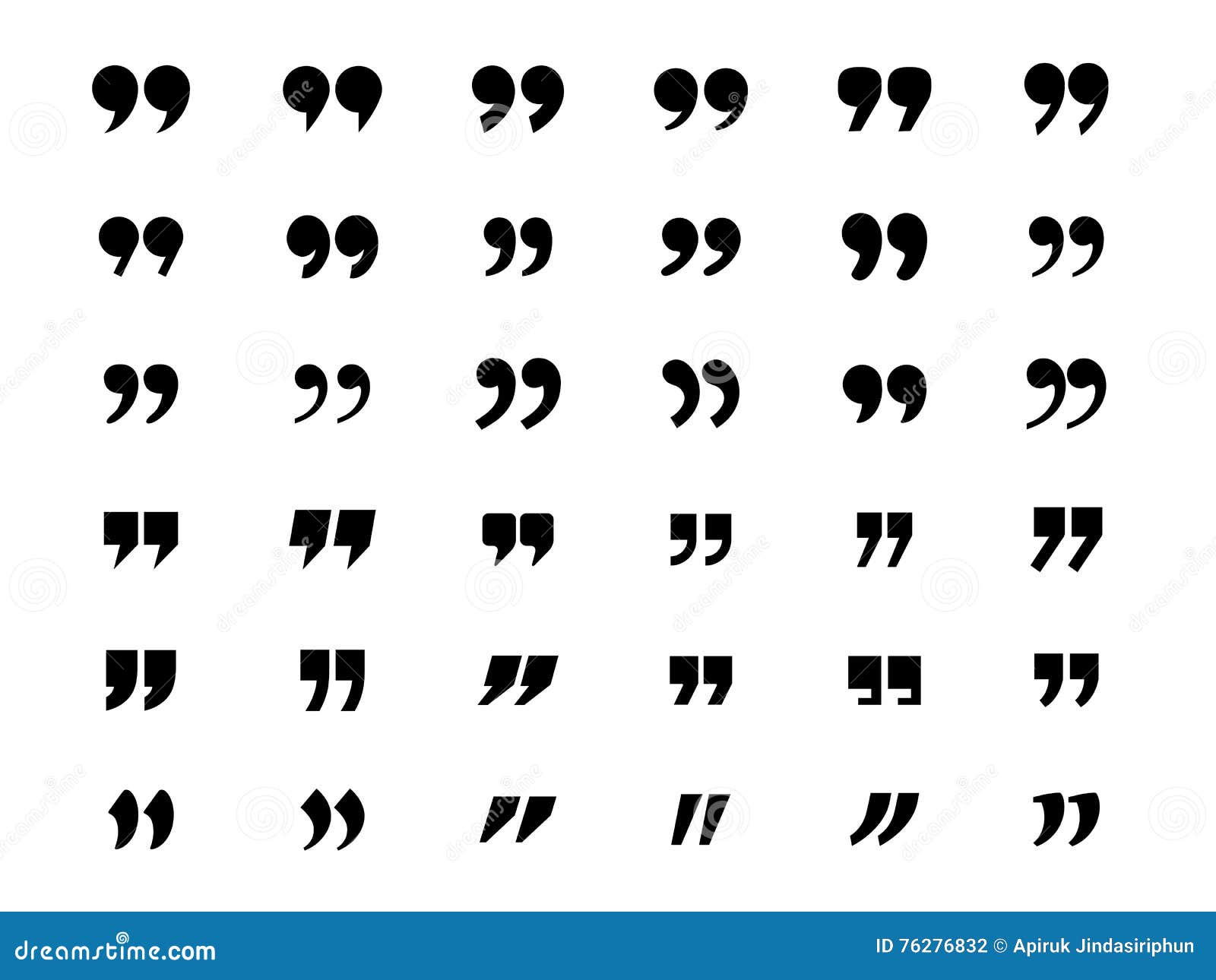 Ensemble de guillemets illustration de vecteur. Illustration du papier ...