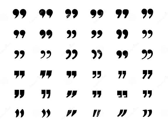Ensemble de guillemets illustration de vecteur. Illustration du papier ...