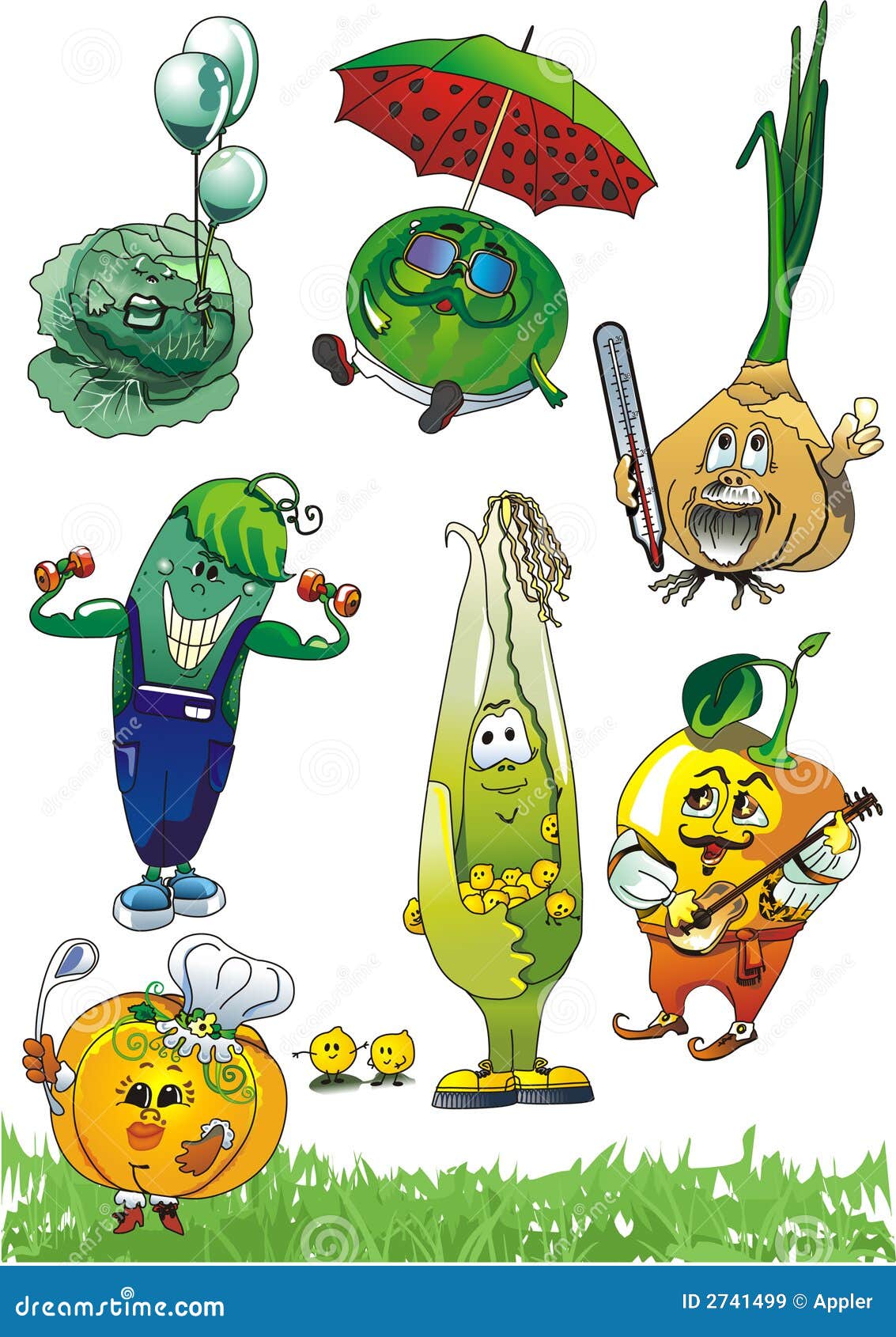 Ensemble De Légumes /EPS De Dessin Animé Illustration de Vecteur ...