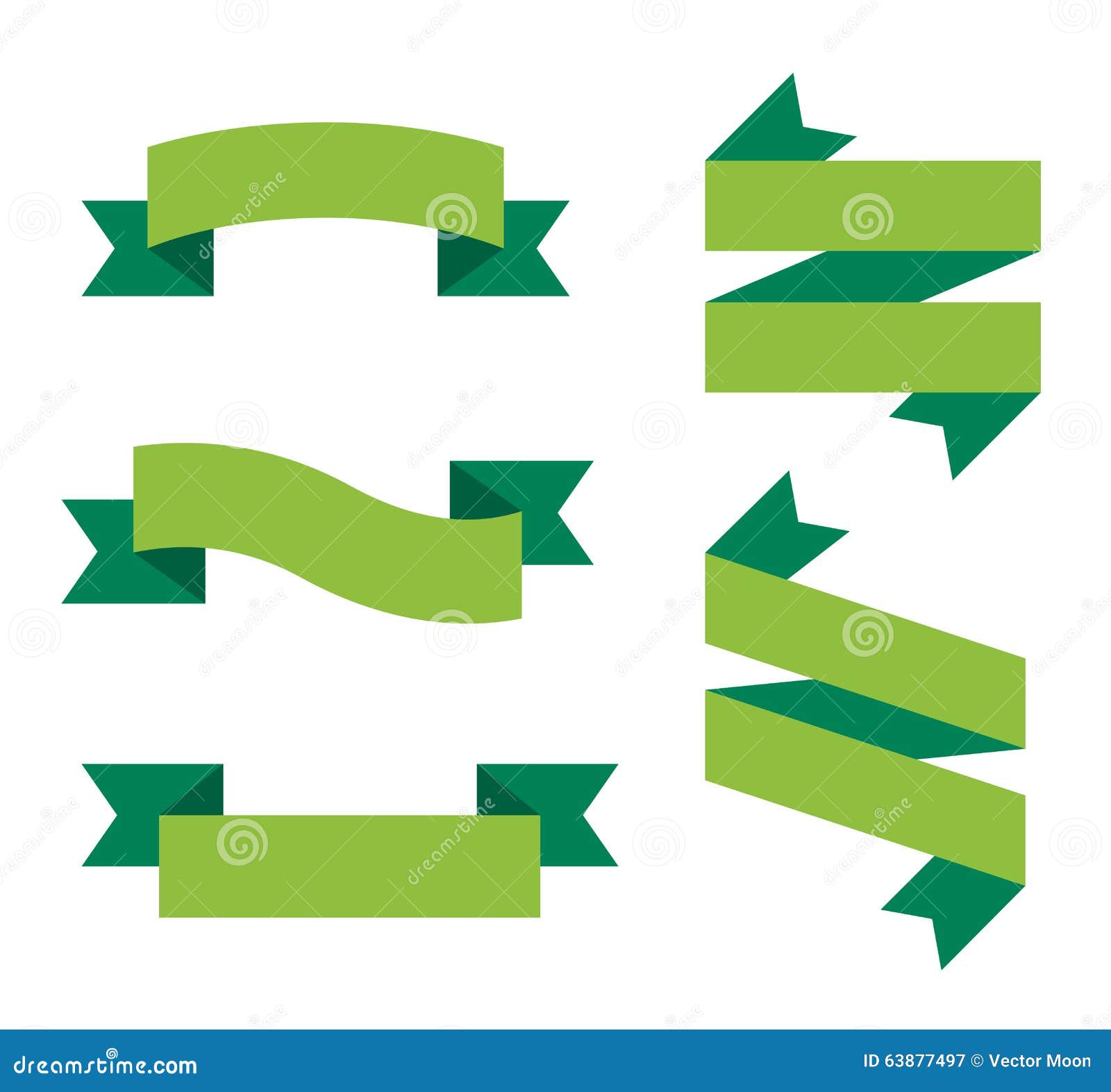 Ensemble De Labels Plat De Ruban De Vecteur Illustration de Vecteur ...