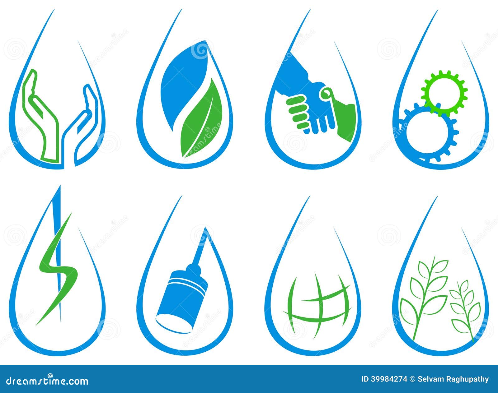 Ensemble de logo de baisse illustration de vecteur. Illustration du ...