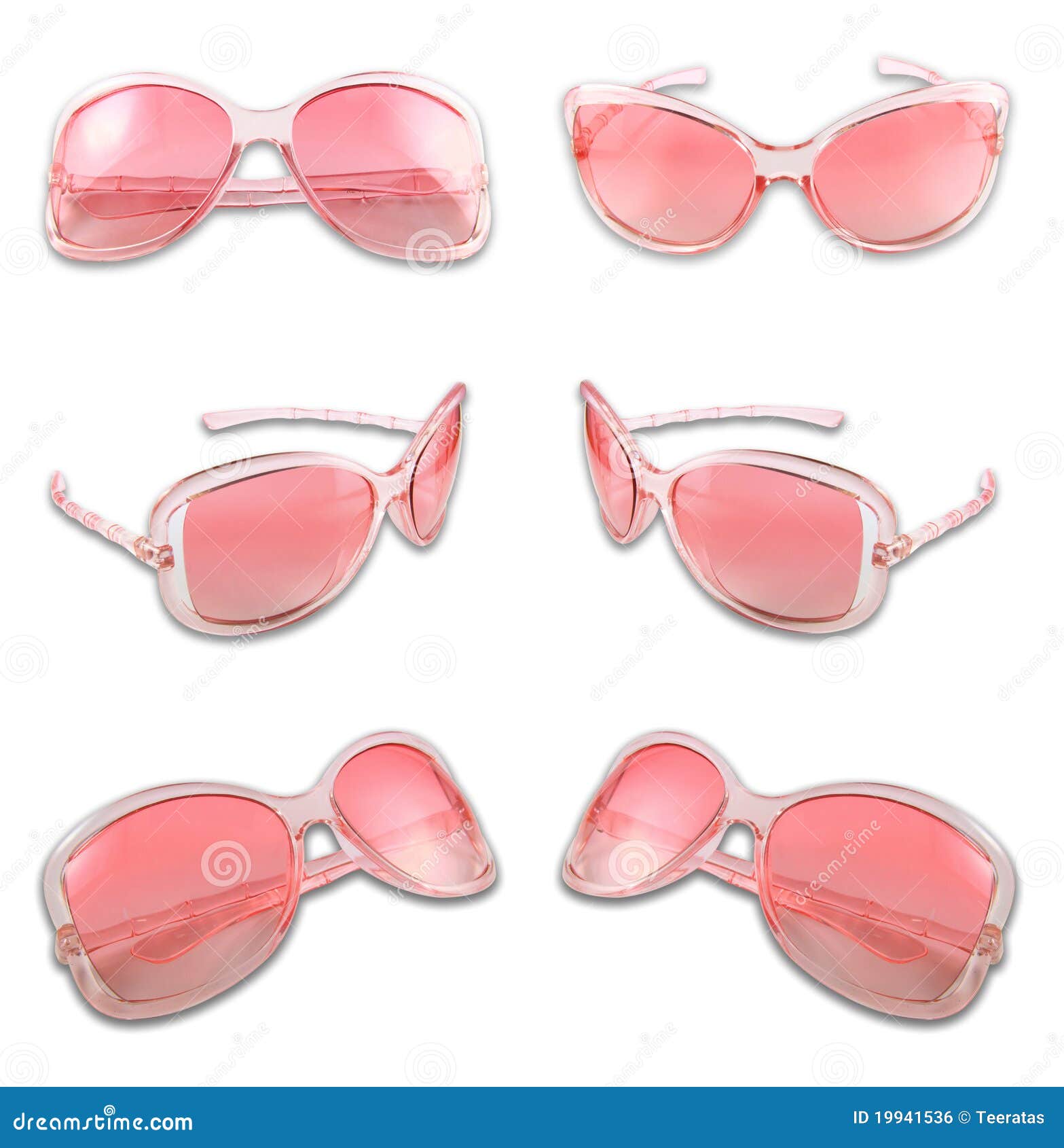Ensemble De Lunettes De Soleil Roses Photo stock - Image du fermer ...