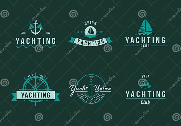 Ensemble De Plaisance De Logo Illustration de Vecteur - Illustration du ...