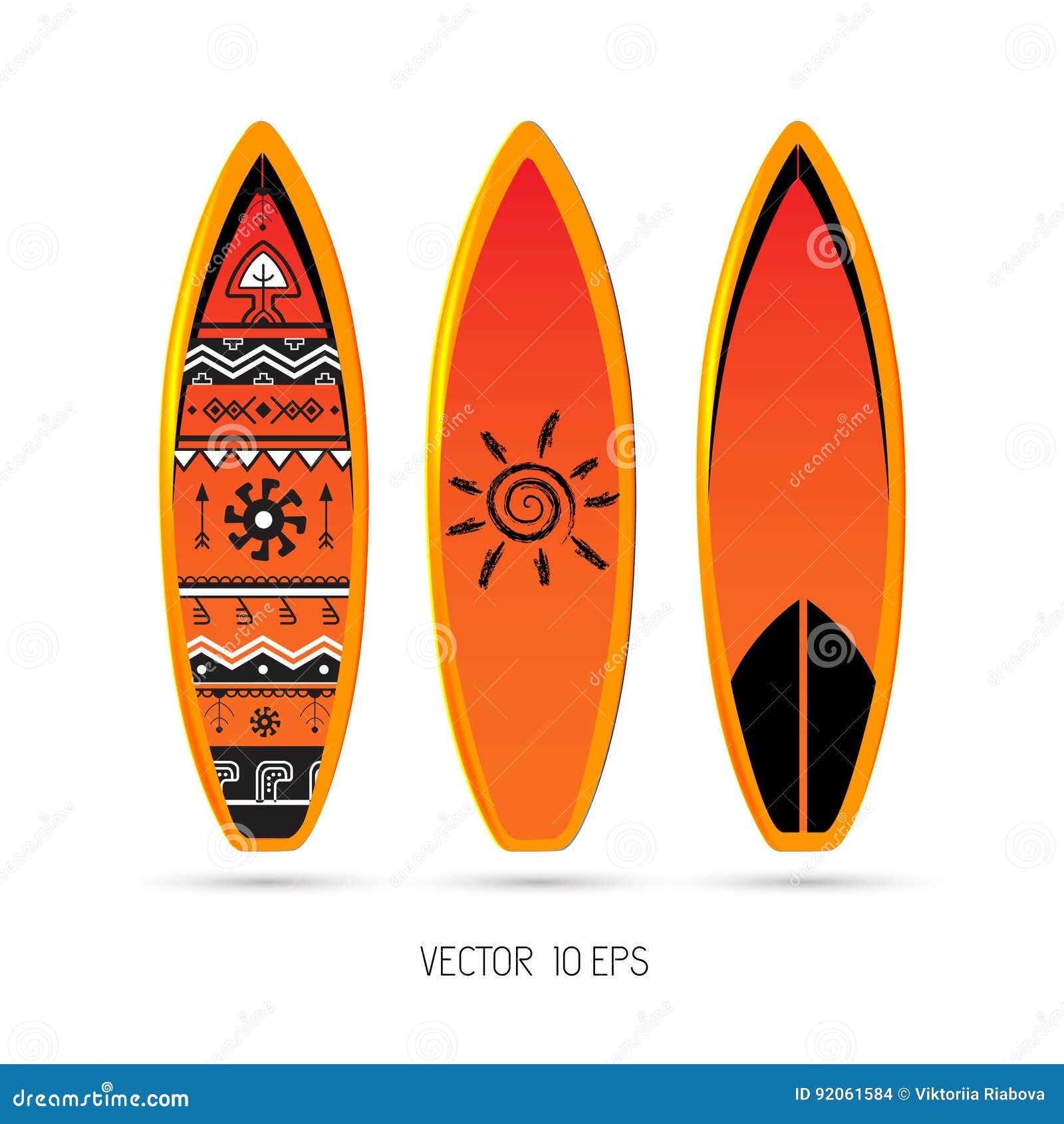 Ensemble De Planches De Surf Illustration De Vecteur Illustration de Vecteur - Illustration du ...