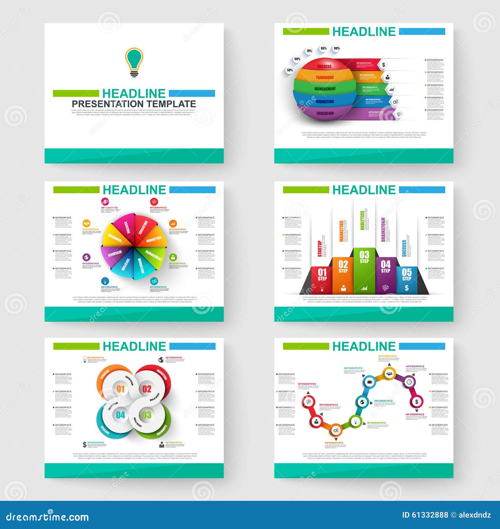 Ensemble De Présentation Universelle Infographic Pour PowerPoint ...